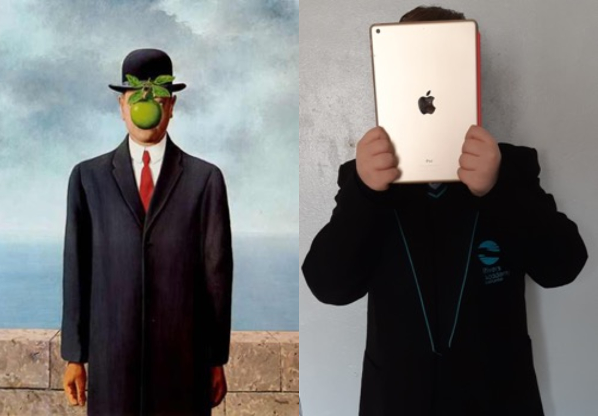 Creating art in lockdown! Rivers Academy pupils recreate iconic ...