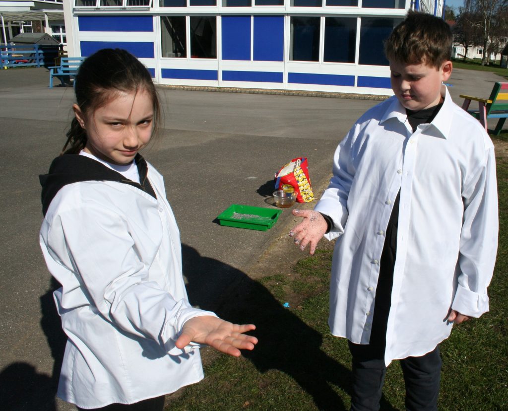 Students at Bovington Academy discover how easily coronavirus germs ...