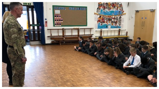 Army Major's mindfulness sessions for Year 6 Bovington Academy students ...