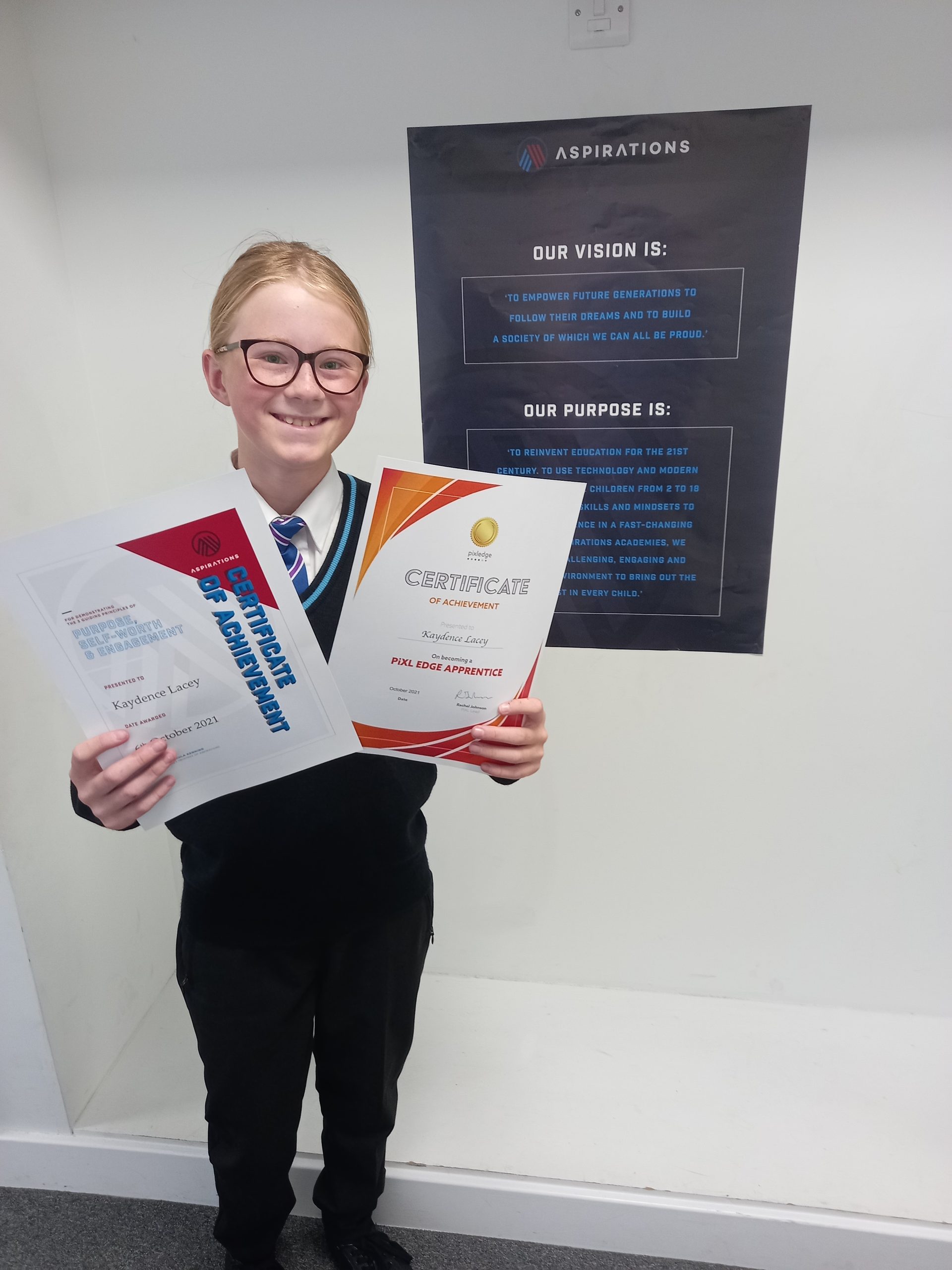 Well done Kaydence Lacey! Year 7 Atlantic Academy student is first to ...