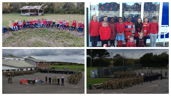 An Armistice Day parade & Red for Remembrance': Students at Bovington ...