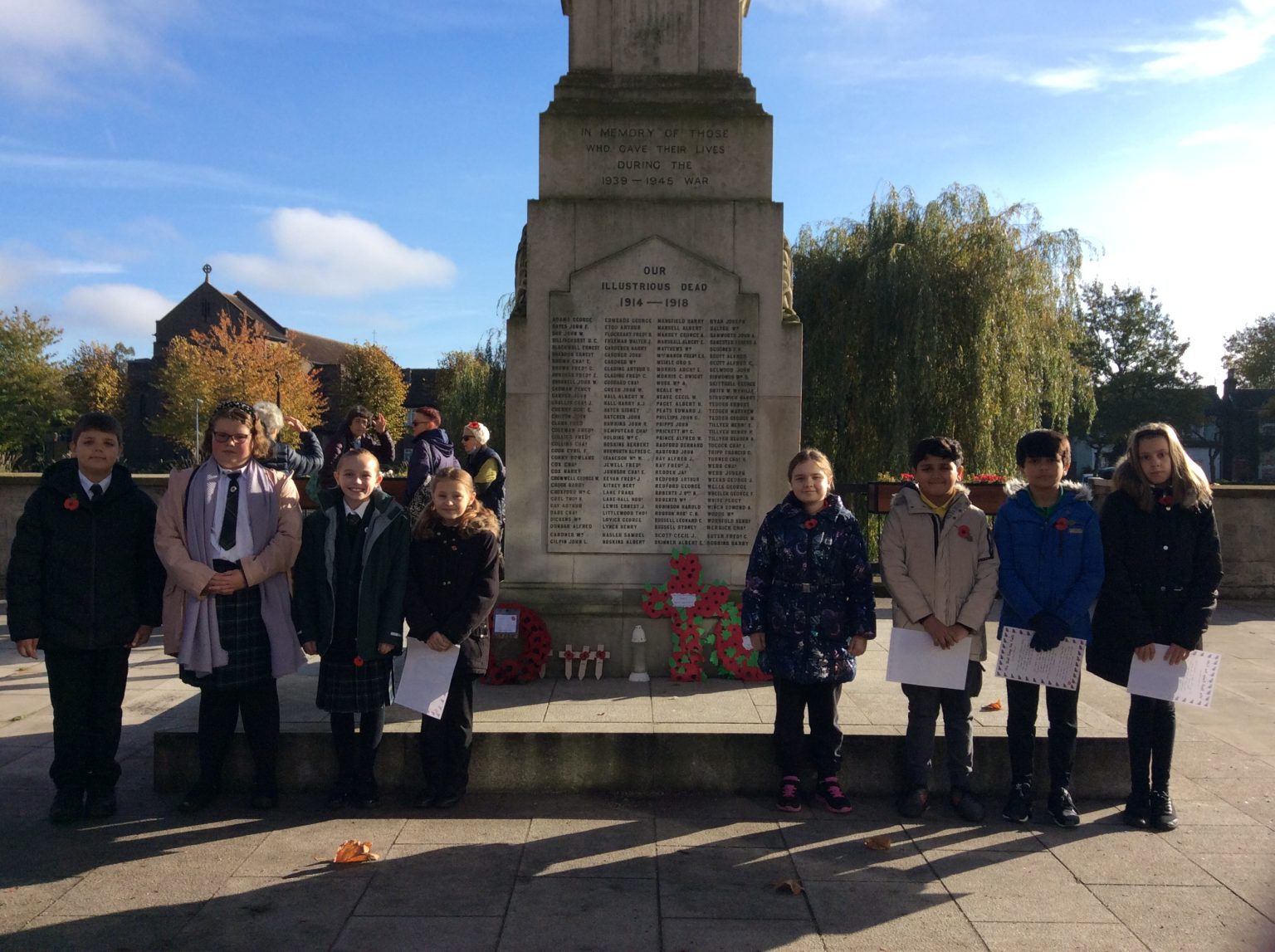 Oak Hill Academy students walk to Feltham Memorial to commemorate ...