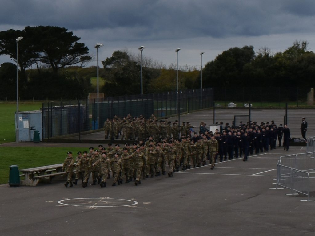 An Armistice Day parade & Red for Remembrance': Students at Bovington ...