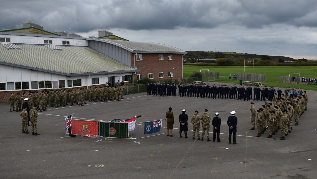 An Armistice Day parade & Red for Remembrance': Students at Bovington ...