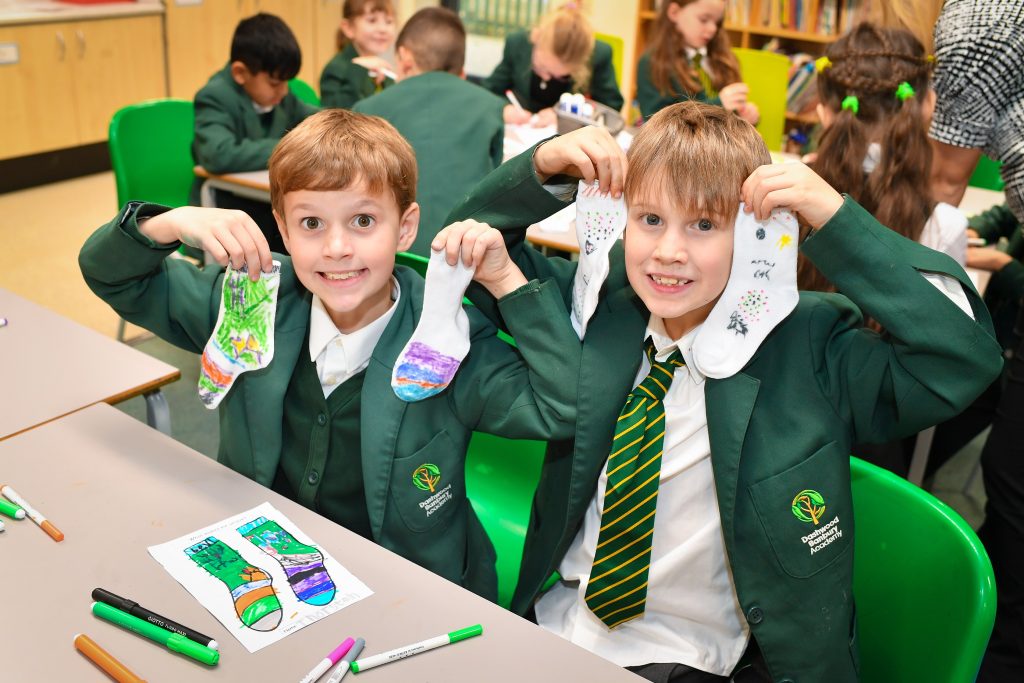 Students at Dashwood Academy wear odd socks for Anti-Bullying Week ...